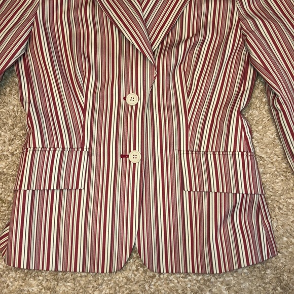 Sandra Angelozzi | Jackets & Coats | Sandra Angelozzi Striped Blazer Sz ...